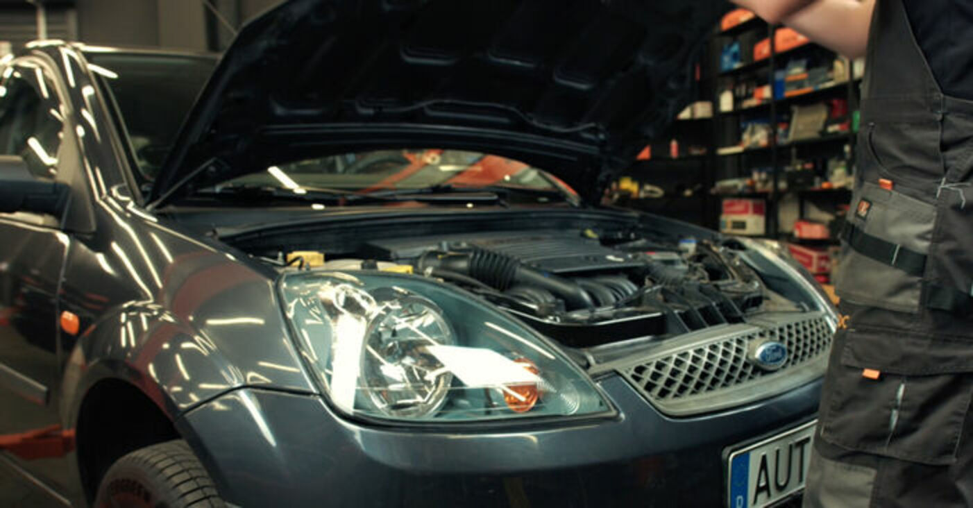 How to change front suspension strut on Ford Fiesta V JH JD ...