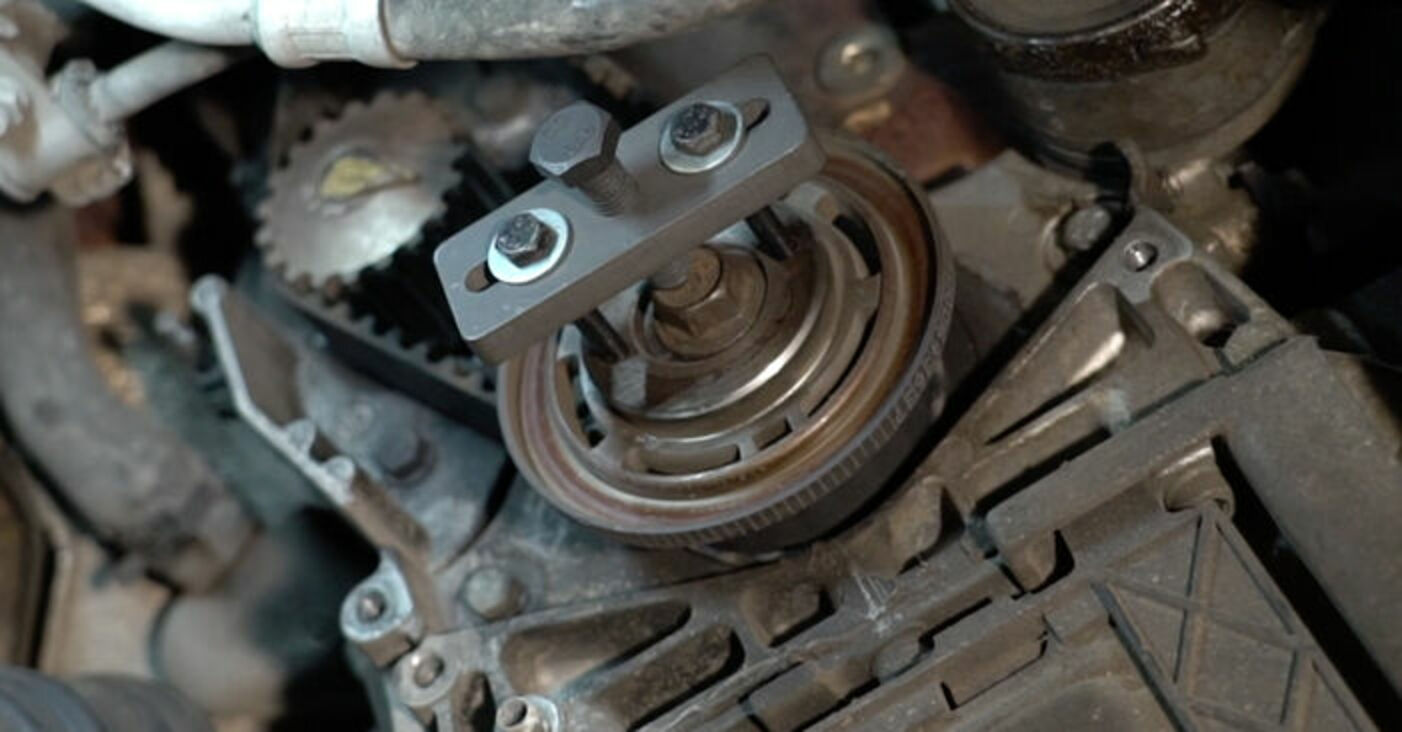 How to change water pump & timing belt kit on CITROËN JUMPY Box ...