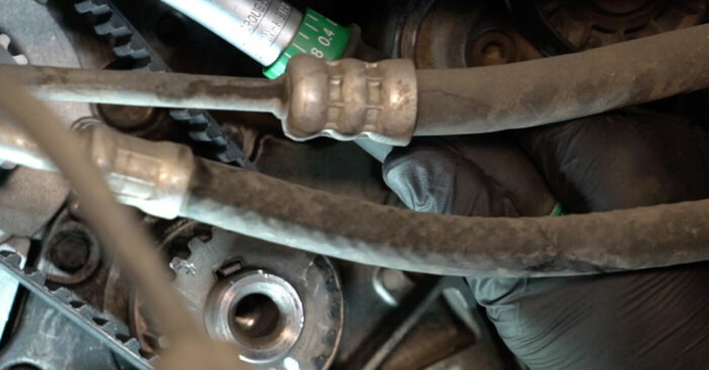 How to change water pump & timing belt kit on CITROËN JUMPY Box ...