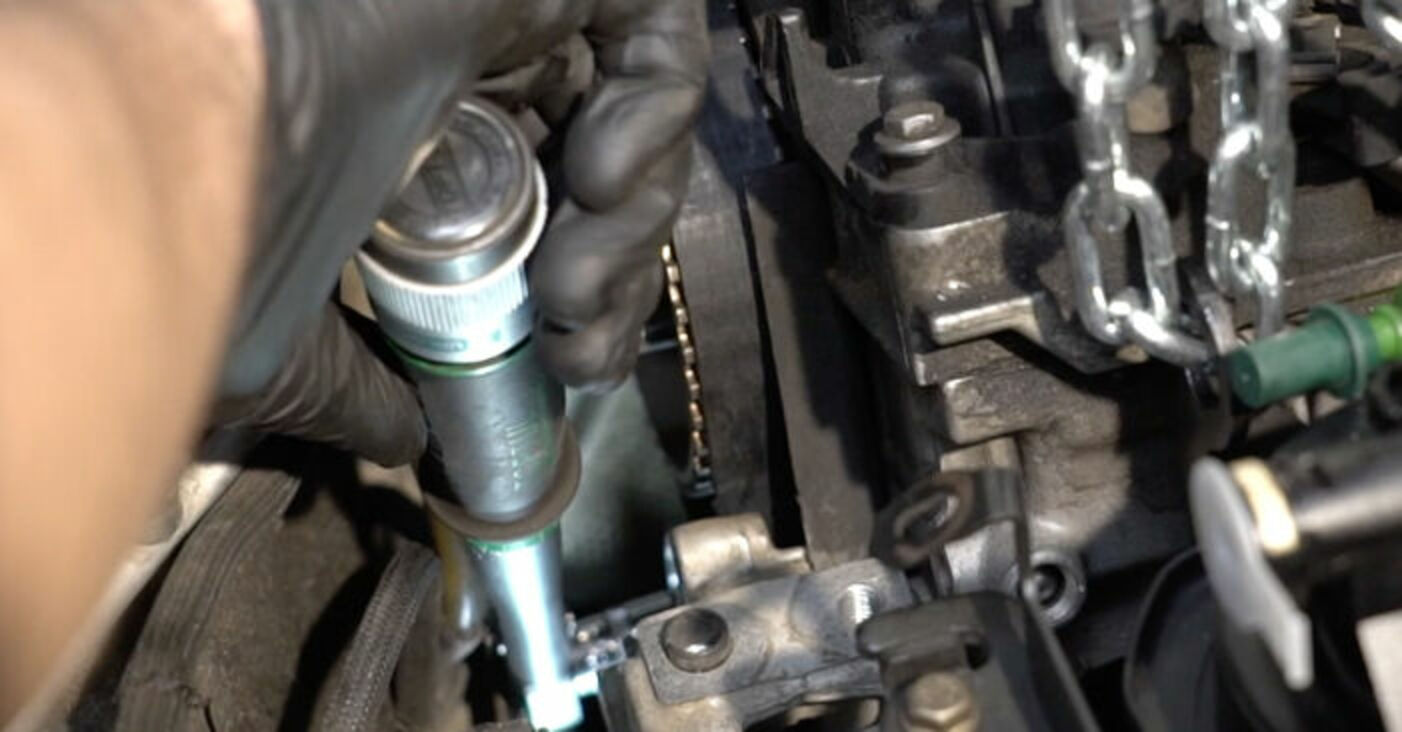 How to change water pump & timing belt kit on CITROËN JUMPY Box ...