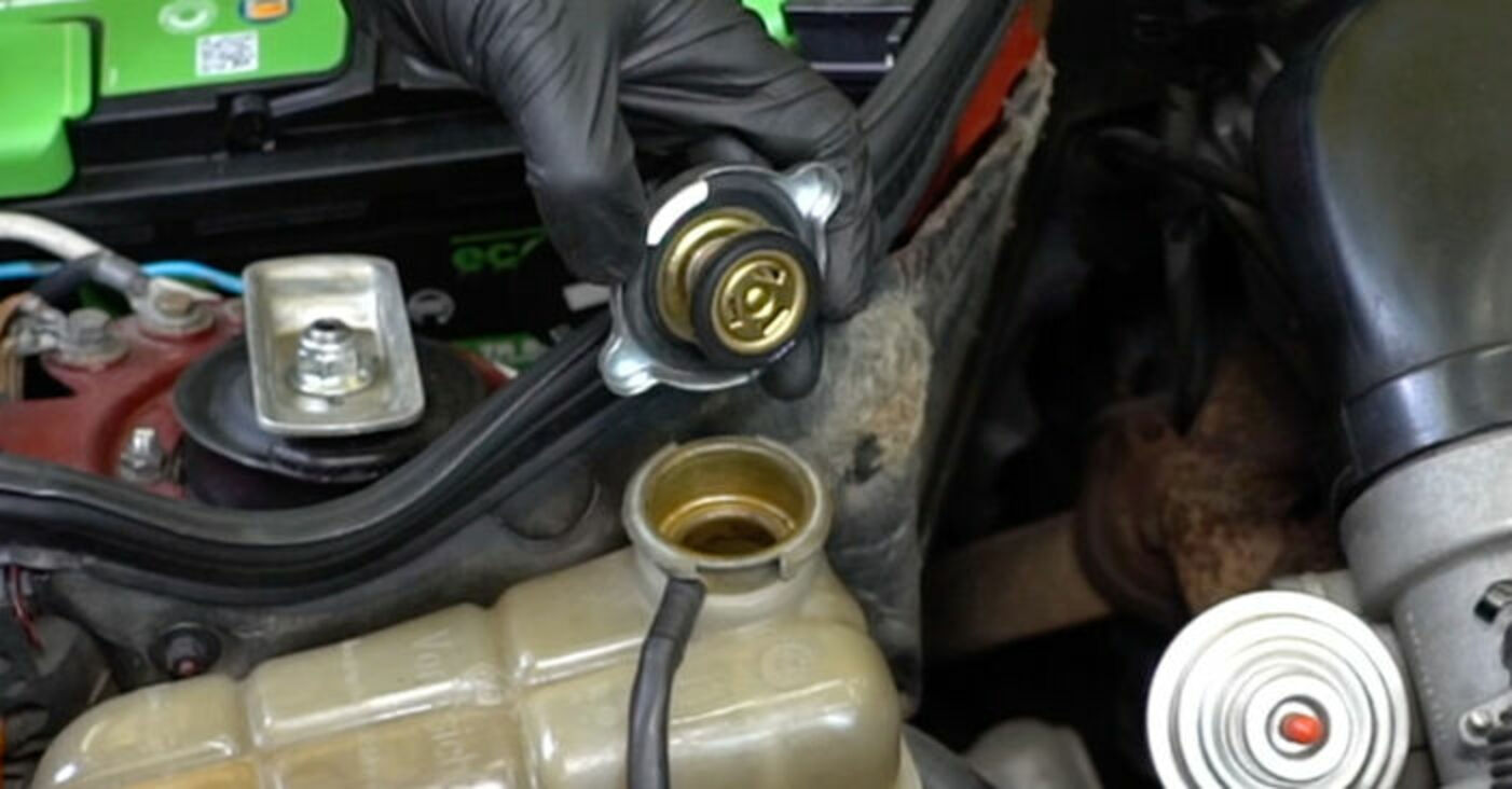 How to change temperature sensor and engine thermostat on MERCEDES-BENZ ...