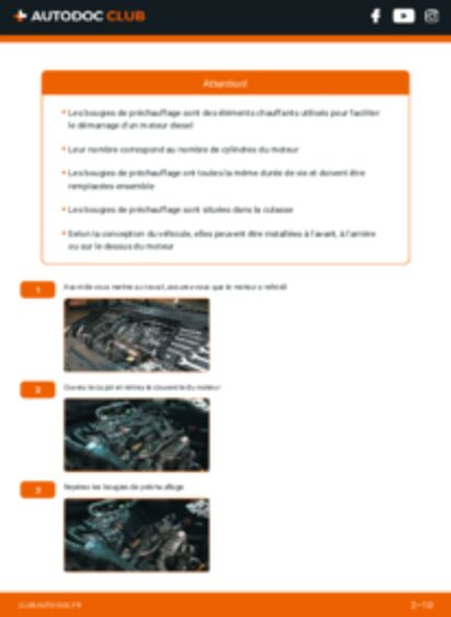 Changer Bougie De Préchauffage CITROËN C3 par soi-même : manuels et ...